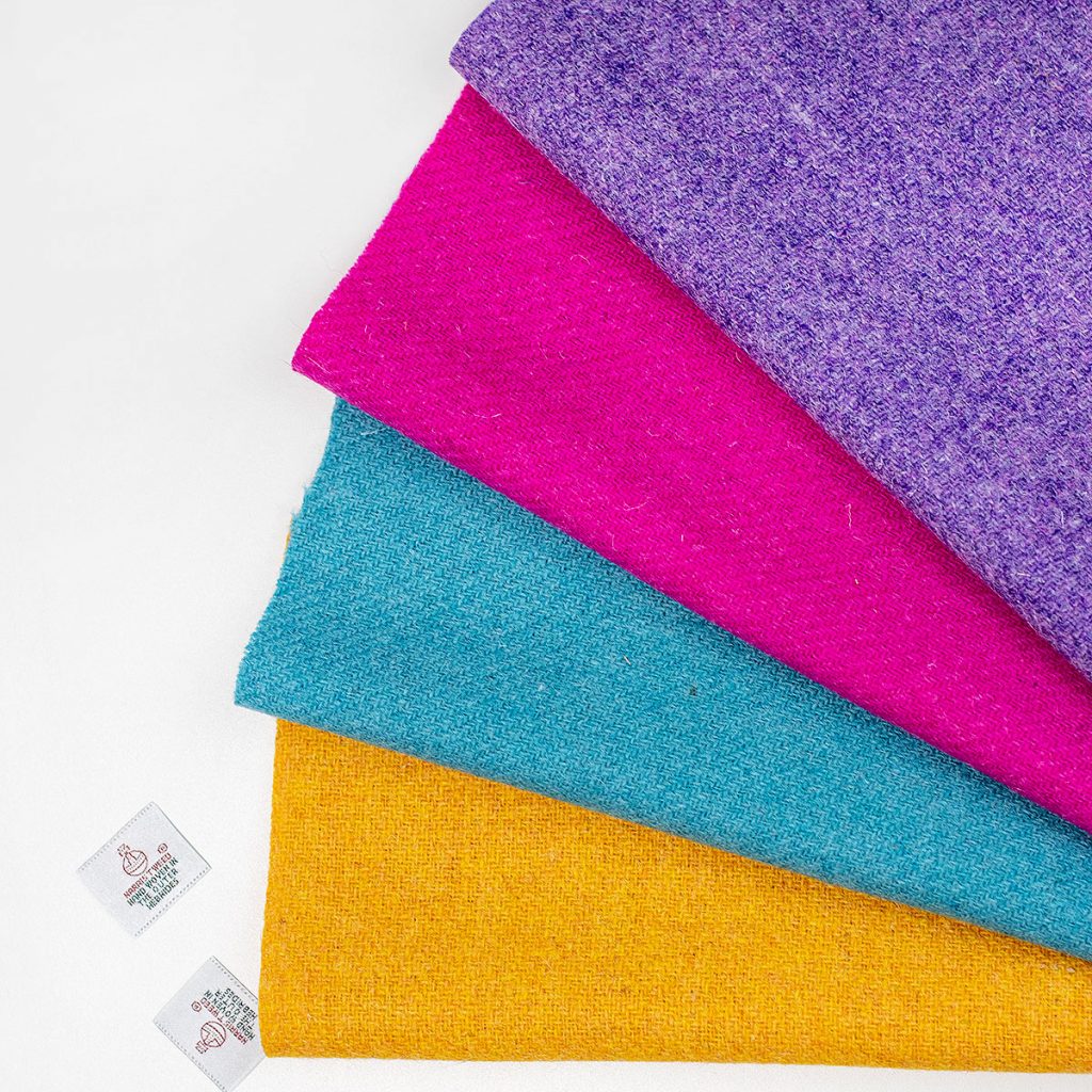 Harris Tweed Bright - Yellow Pink Blue Purple - We Love Harris Tweed
