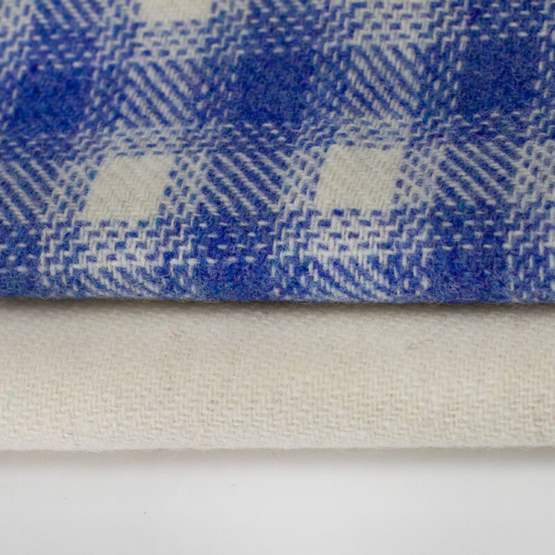 Harris Tweed Ivory & Blue - We Love Harris Tweed