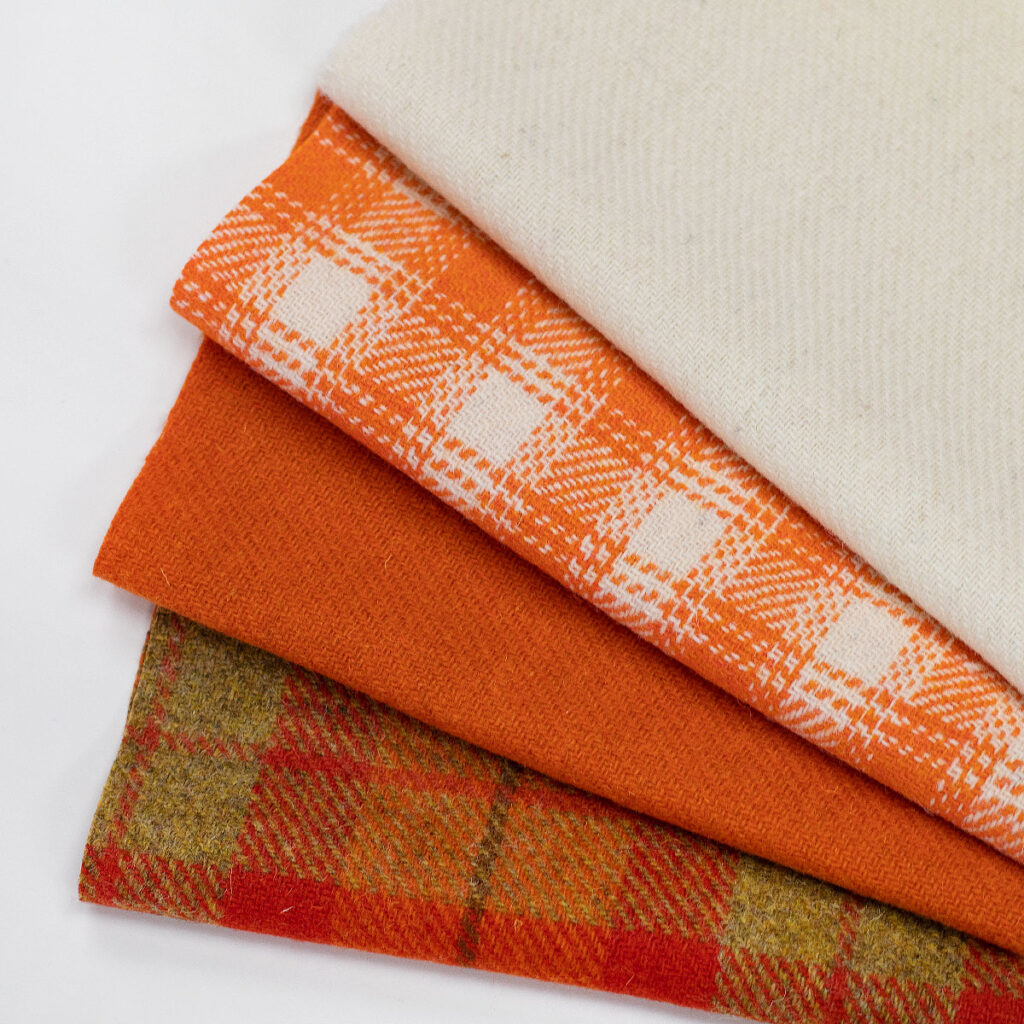 Harris Tweed Orange & Ivory - We Love Harris Tweed