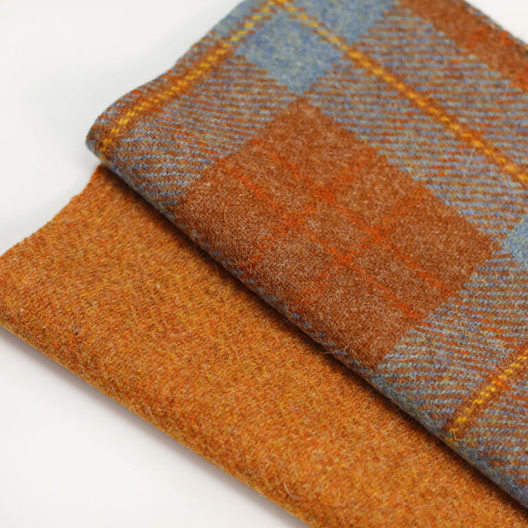 Harris Tweed Toffee Brown & Blue - We Love Harris Tweed